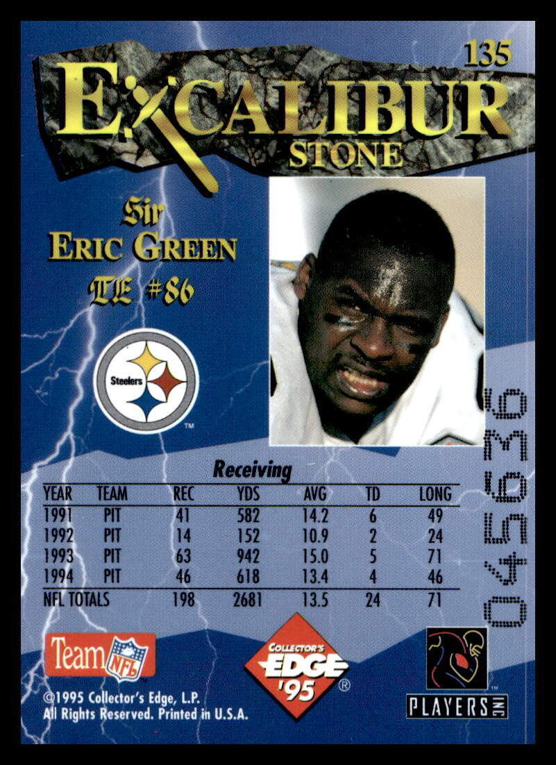 1995 Collector's Edge Excalibur - #135 Eric Green for sale online | eBay