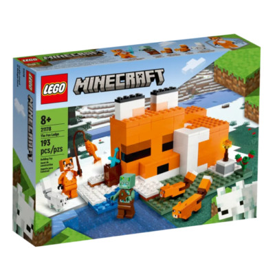 LEGO Minecraft: The Fox Lodge (21178)~New & Sealed~193 pieces ...