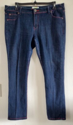 Divinity Couture LA Woman Jeans Straight Leg navy blue Size 18/20w | eBay