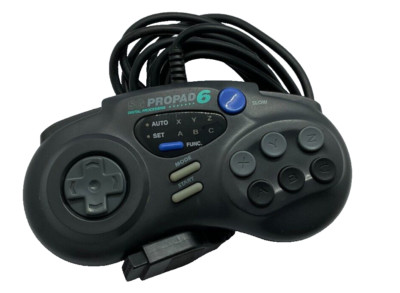 Sega Genesis 6 button Controller ( propad 6) ***CLEANED TESTED AND ...