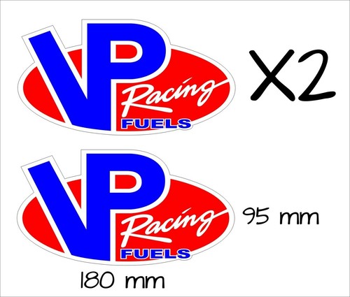 VP Racing Fuels Stickers TWO (2) 180 x 95 mm each | eBay