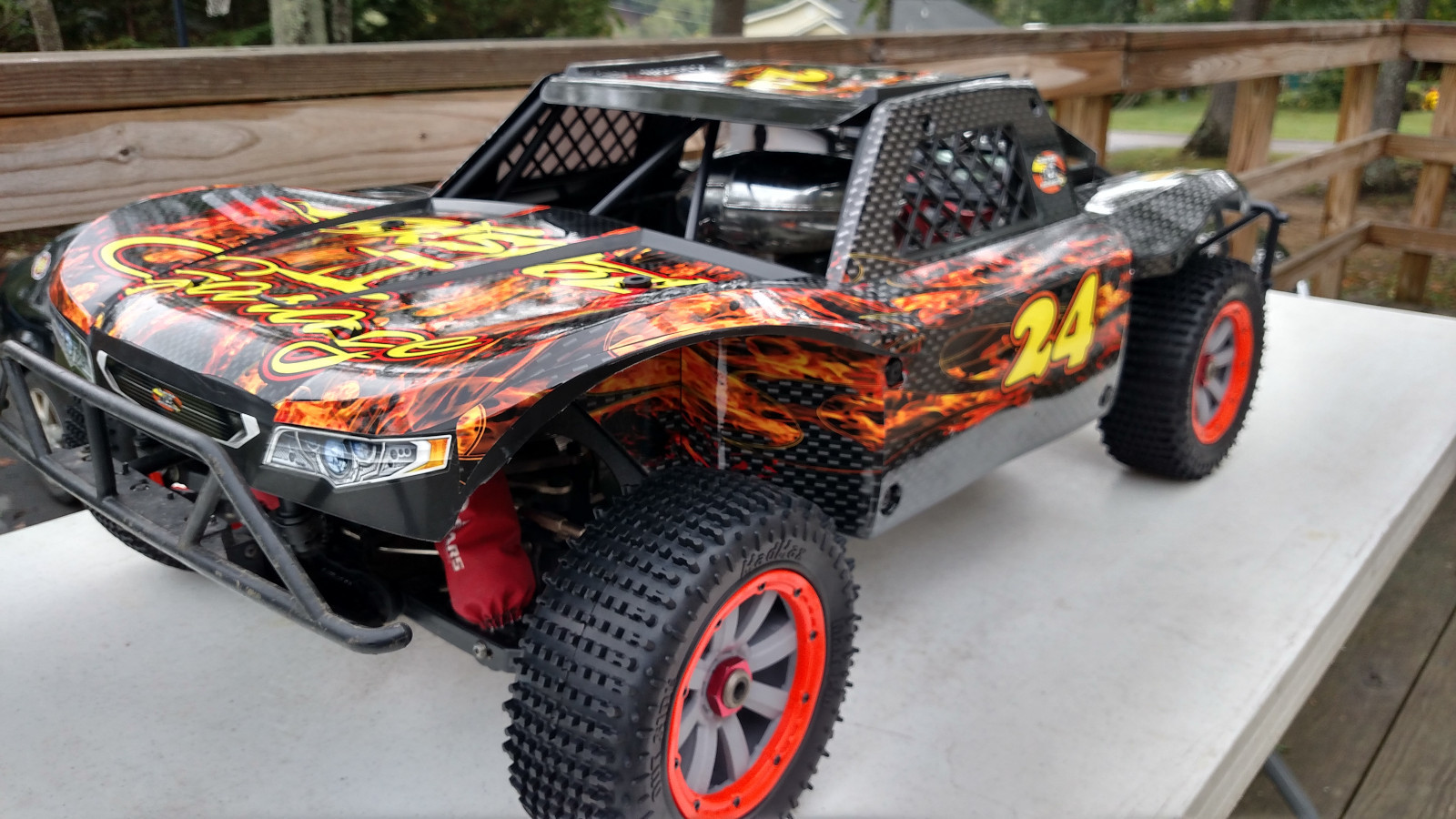 BIG FLEX Losi 5iveT 5t HPI hoonage rovan wrap decals stickers rc wrap ...