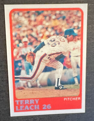 1988 Sportflics Terry Leach #139 New York Mets ⚾️ | eBay