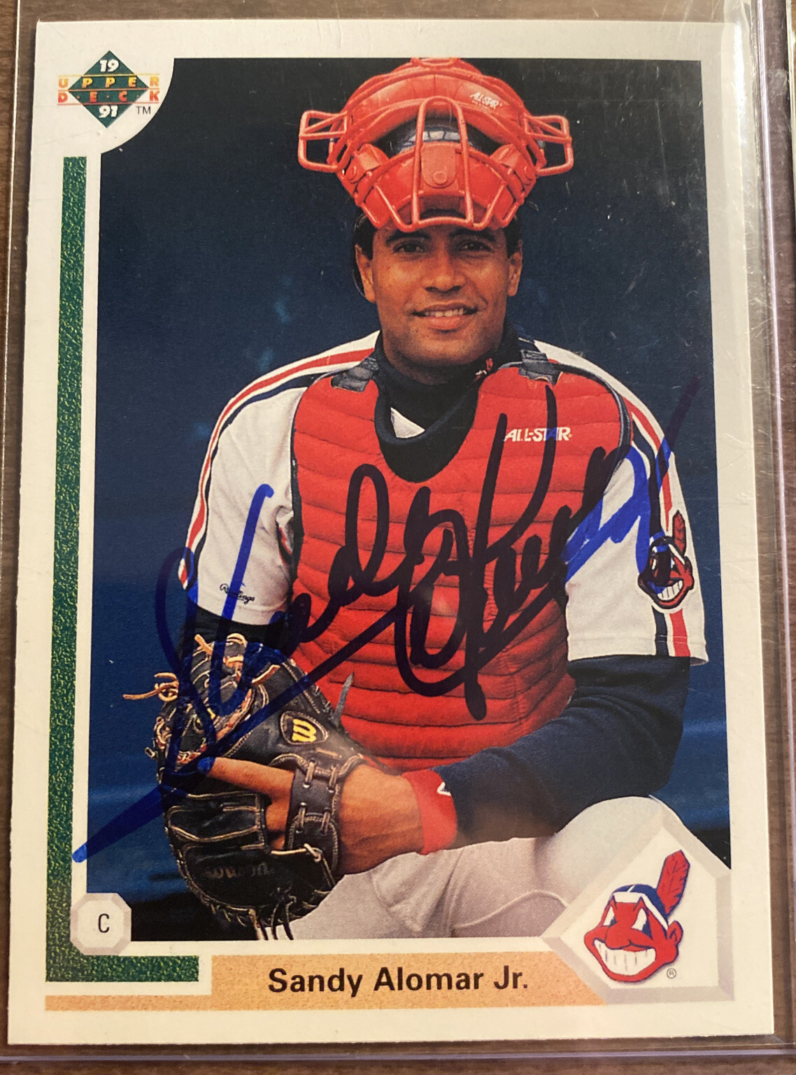 1991 - Sandy Alomar Jr. Autographed Card Upper Deck - #144 | eBay