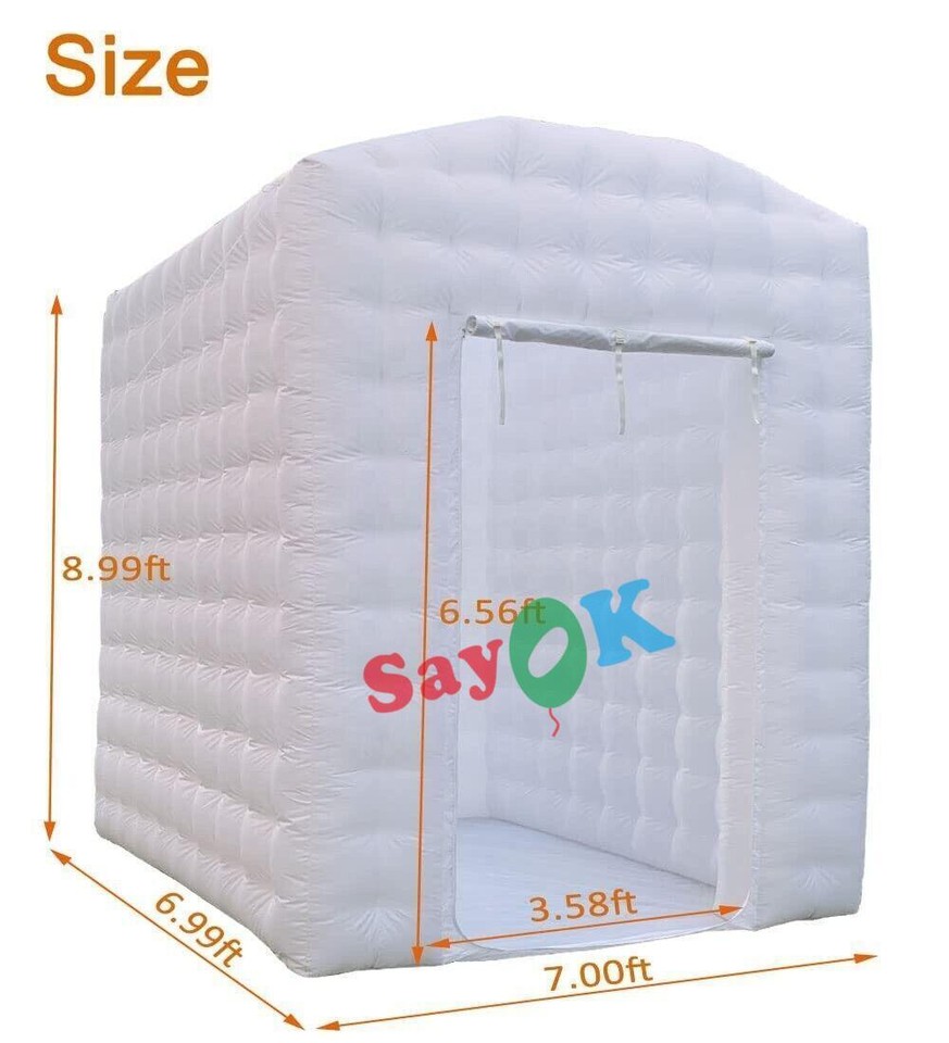 NEW White Inflatable Hot Yoga Dome Tent For Home Outdoor Yoga tent 7FT ...