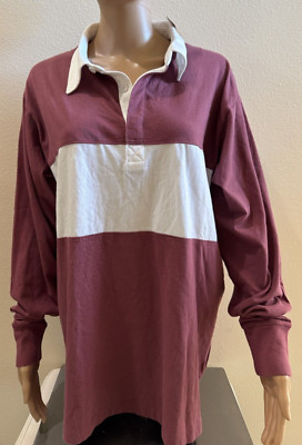 Victoria's Secret Pink Long Sleeve Rugby/Polo Button-up Tee Morning ...