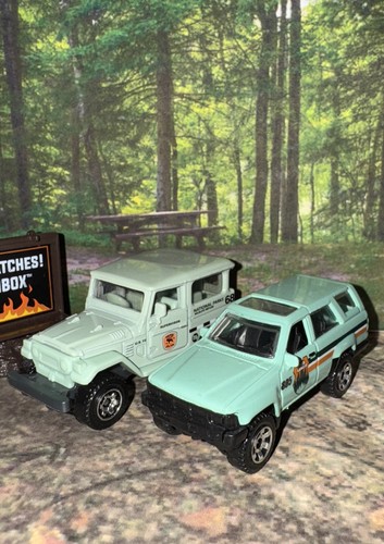 Lot Of 2 Matchbox Toyota ‘86 Land Cruiser Forest Ranger & Land Cruiser ...