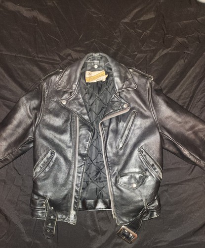 Vintage 70s Schott Perfecto "Bull Label" Size 36 Leather Jacket | eBay