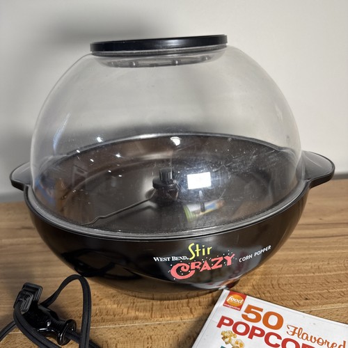 West Bend Stir Crazy 6 Quart Electric Popcorn Maker Corn Popper 82306 ...