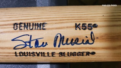 Stan "The Man" Musial Signed K55 Louisville Slugger Bat St. Louis ...