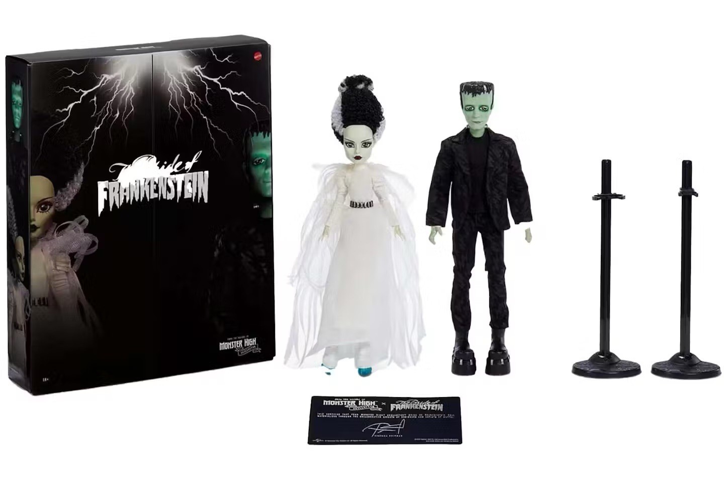 Monster High Skullector Frankenstein & Bride Of Frankenstein Doll Set ...