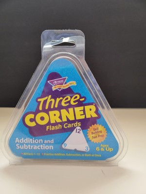 Trend Enterprises Three-Corner Flash Cards 46 Two-Sided Cards | eBay