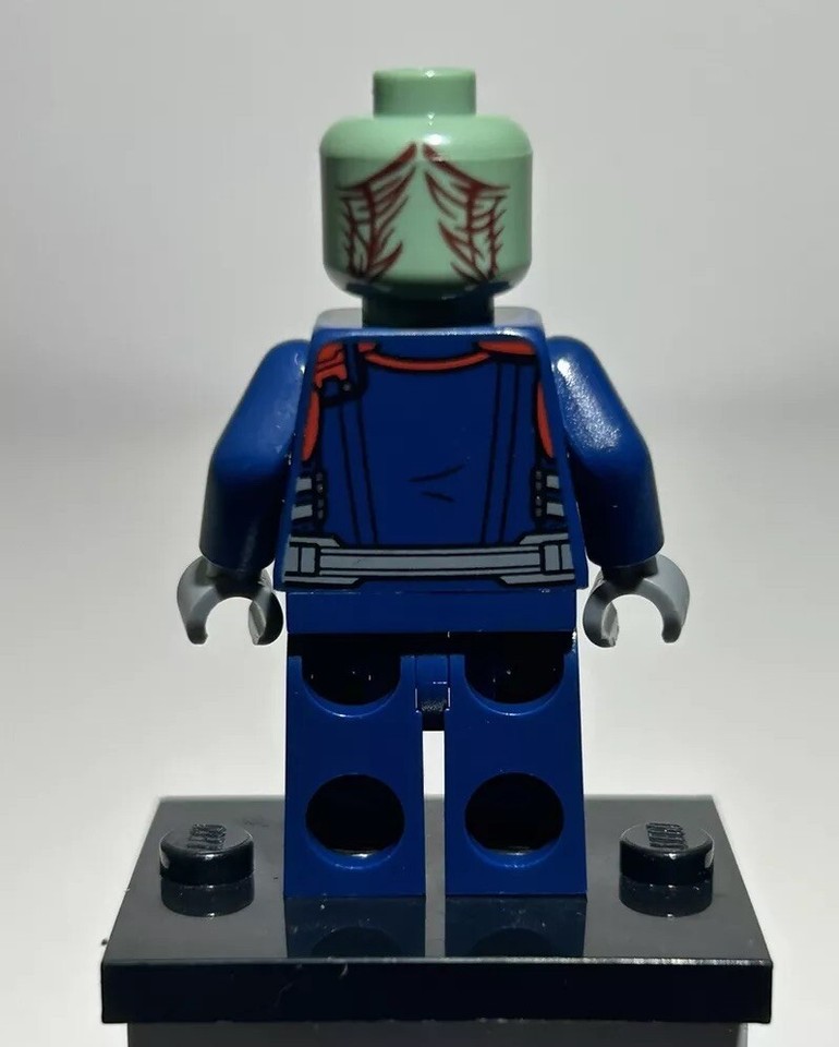 LEGO Drax Minifigure 76255 Classic Blue Suit Marvel Guardians Of The ...