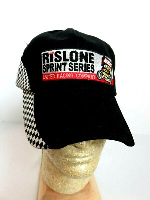 Rislone Baseball Cap Sprint Series Racing Black RARE United Racing ...