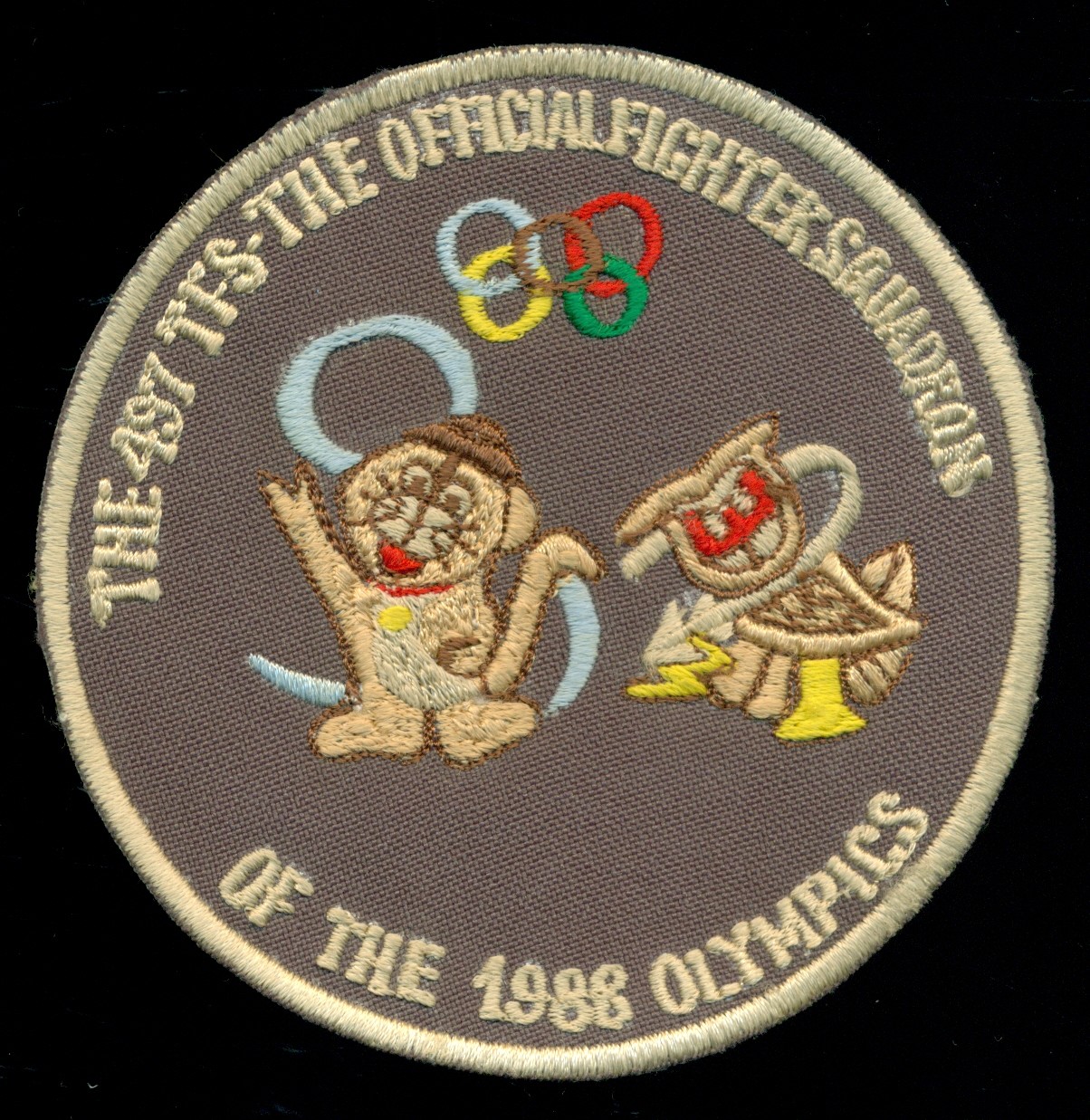 USAF 497th Tactical Fighter Squadron Olympics 1988 Patch J-1 | eBay