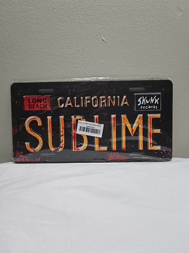 SUBLIME License Plate Band Music Ska Rock Car Auto Tag Embossed Tin ...