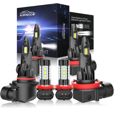 For Ram 4500 5500 2021-2022 LED Headlights Bulbs Kit High Low Fog ...