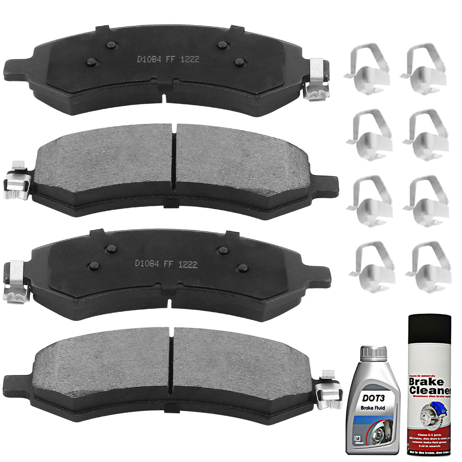 Front Ceramic Brake Pads D1084 for Dodge Durango Dakota 06-10 RAM 1500 ...