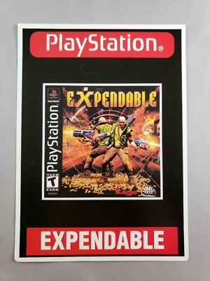 Expendable - Toys R Us Retail Display Card - PlayStation 1 PS1 VidPro ...