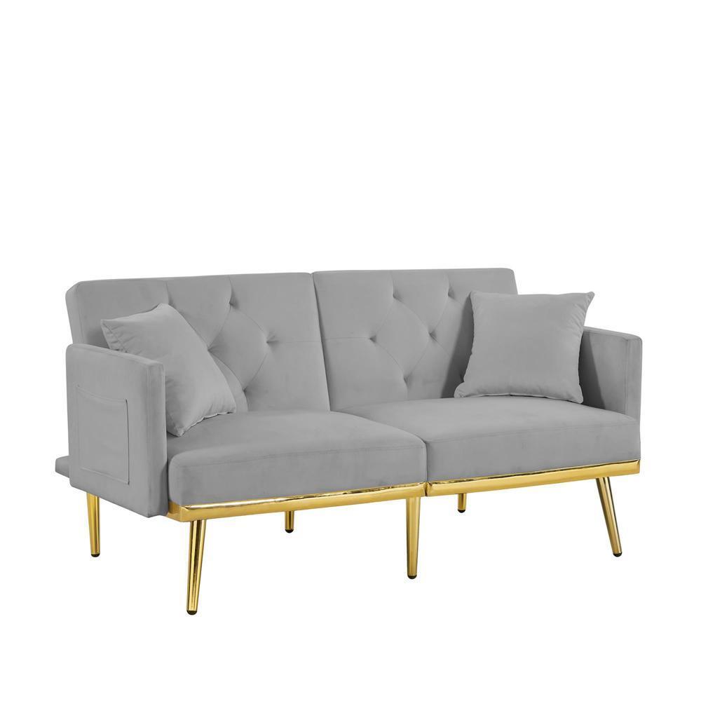 Gray Velvet Sofa Bed | Cabinets Matttroy