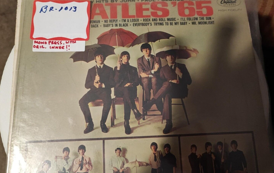 Original 1965 "MONO" NM - BEATLES 65' on The Original Capitol Rainbow ...