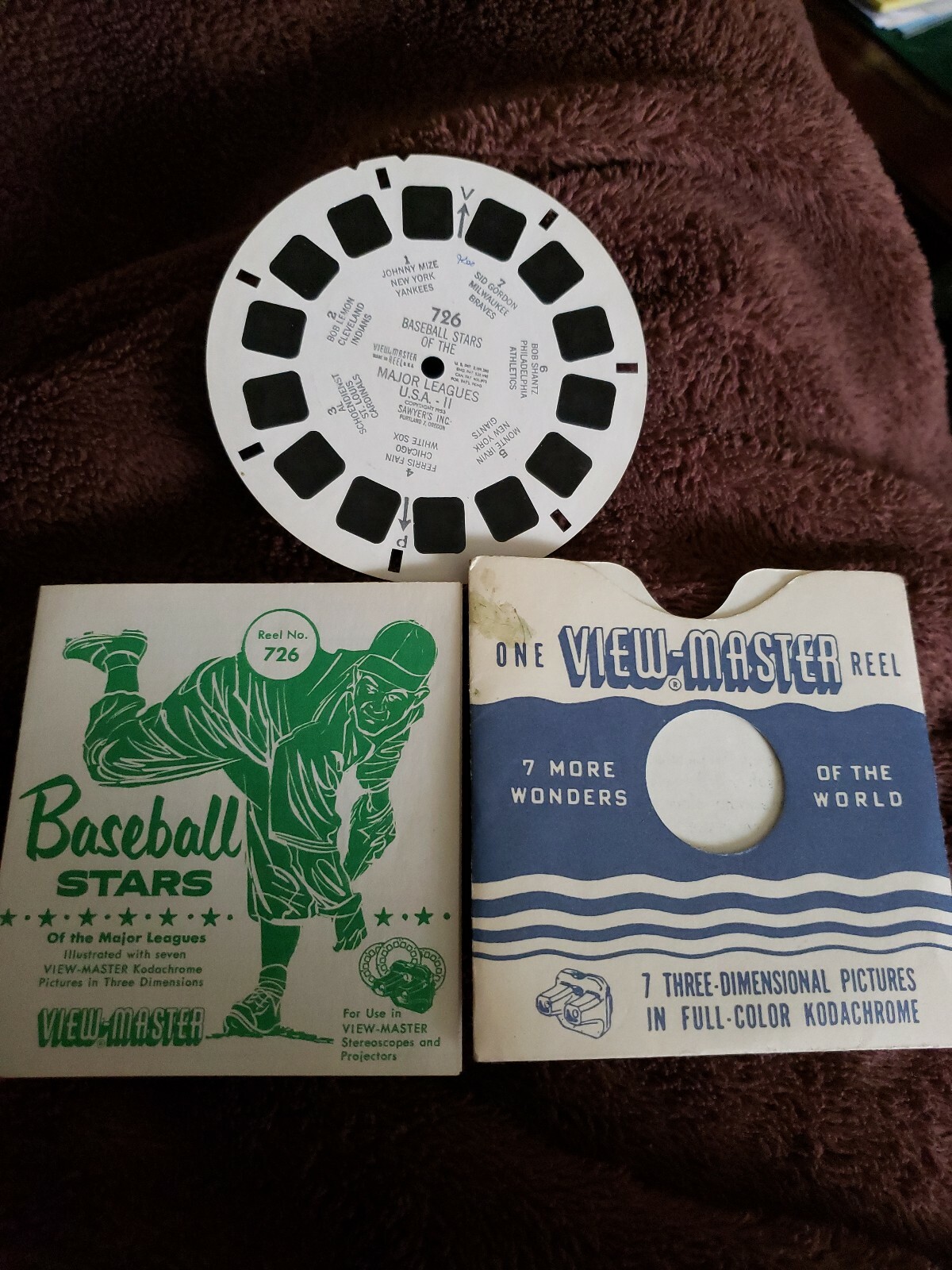 Vintage Major League Baseball Stars Viewmaster Reel #726 | eBay