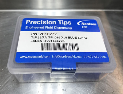 Nordson 7018272 Precision Tips 22GA GP .016X.5 Green 50-pieces | eBay