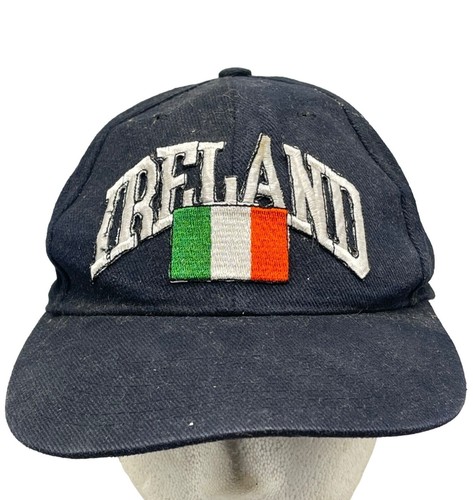 Mega cap baseball cap Ireland flag adjustable size cotton black white ...
