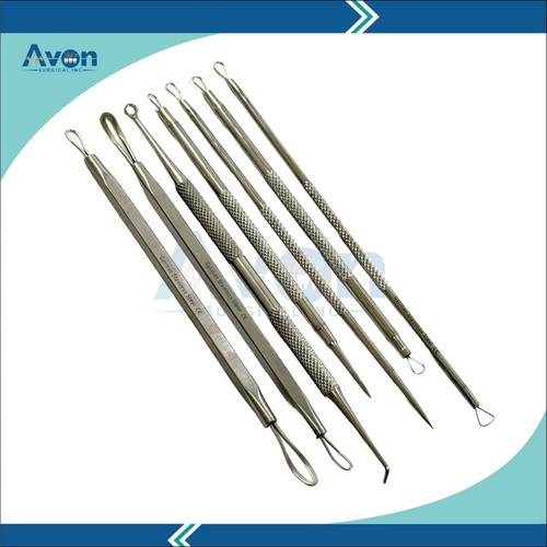 7pc-Pimple Popper Blackhead Remover Kit Tool Comedone Zit Extractor ...