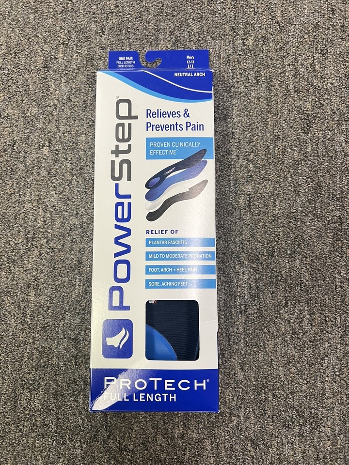 Powerstep ProTech Full Length Orthotic Insole - Blue Women’s Size 10 ...