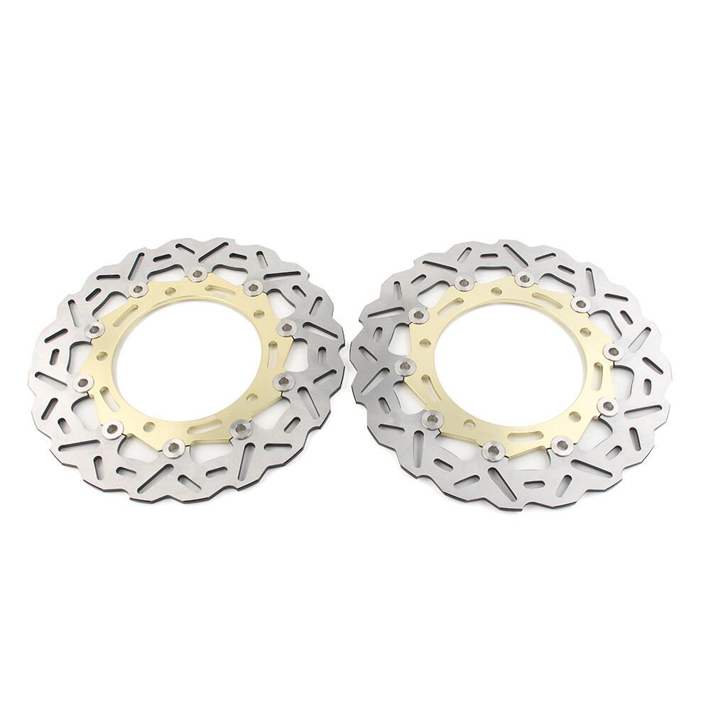 1 Pair Front Brake Discs Rotors For Kawasaki Ninja 650 Abs Z650 Z900 Rs