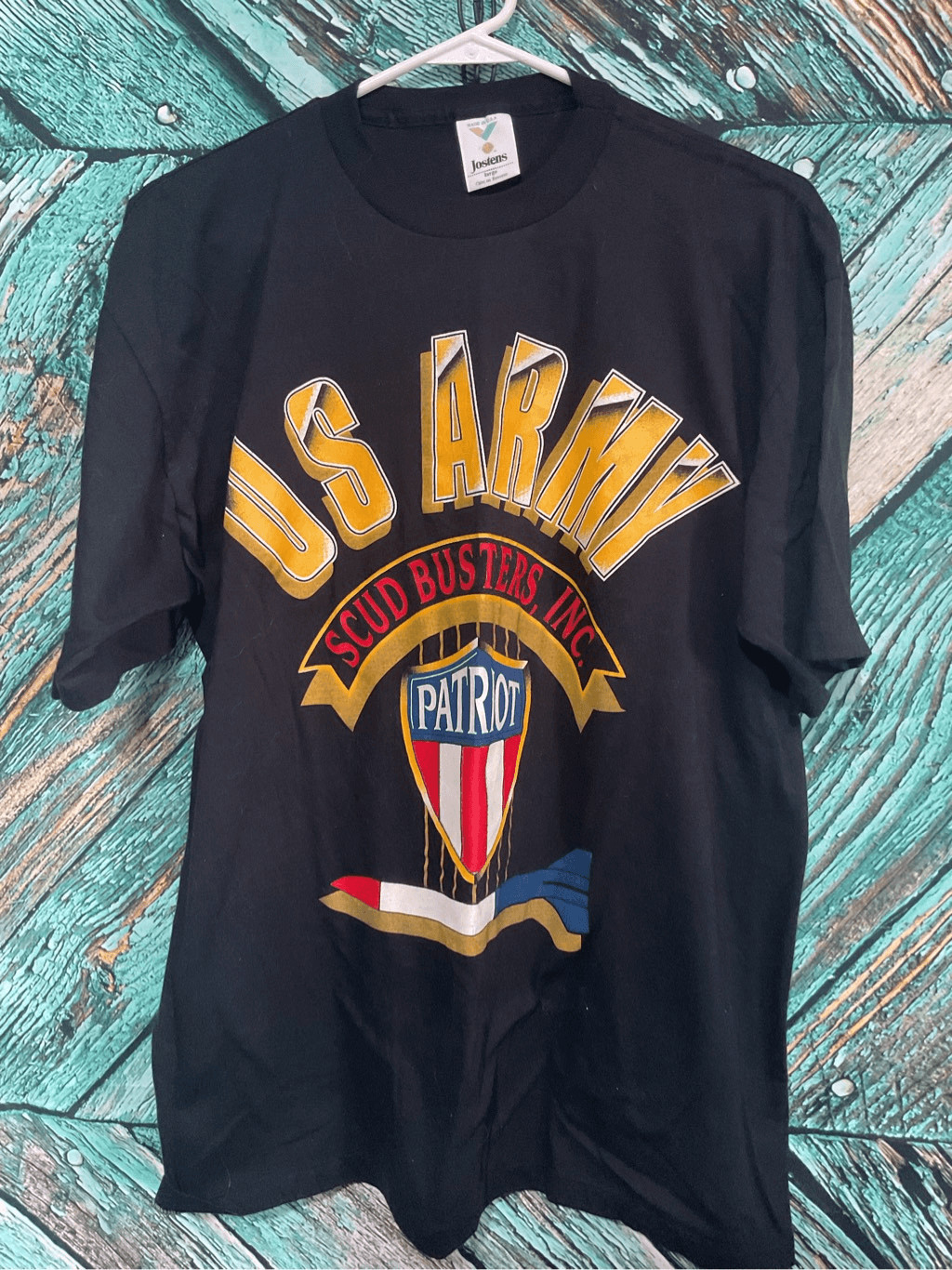 Vintage 90’s Jostens Army Scud Busters Patriot Tee Me… - Gem