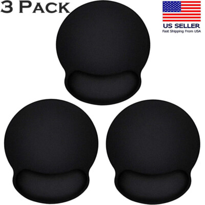 3 Mouse Pads With Support Bar Ergonomic Gaming MousePad with Gel Wrist ...