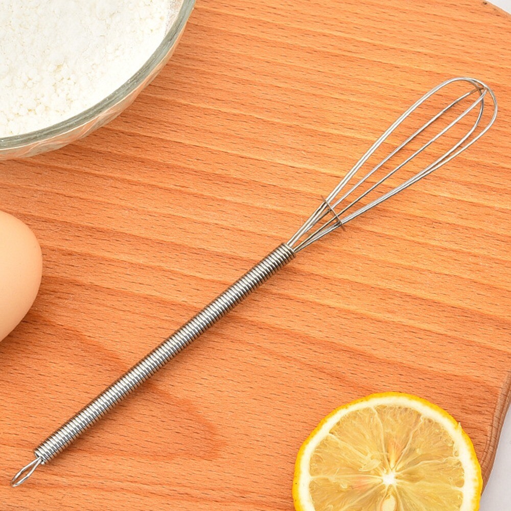 6Pcs Easy to Clean Spring Stirrer Stainless Steel Mini whisk Kitchen ...