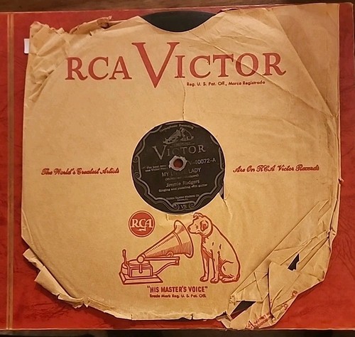 Jimmie Rodgers My Little Lady V-40072 RCA Victor Talking Machine ...