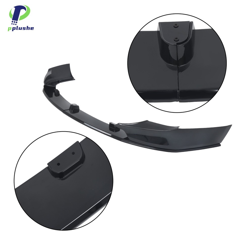 FOR BMW E60 E61 2003-2010 M5 M-TECH FRONT BLACK BUMPER SPLITTER SPOILER ...
