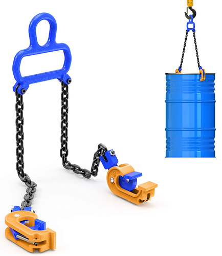 55 Gallon Drum Lift - Chain Drum Lifter - 2000 Lbs Capacity - Suitable ...