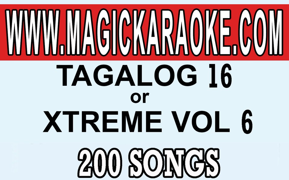 MAGIC SING XTREME VOL6. TAGALOG SONGCHIP 200 SONGS TAGALOG/ENGLISH ...