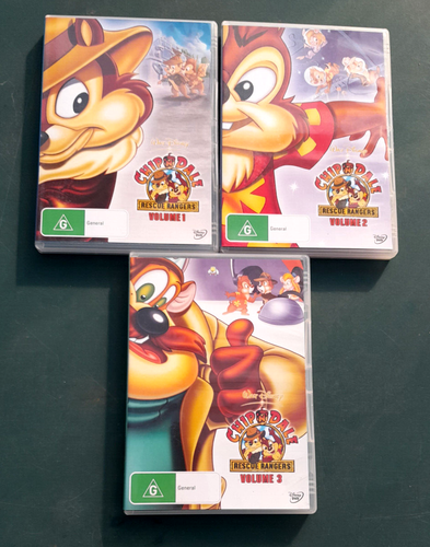CHIP n DALE Rescue Rangers volume 1 to 3 animated - region 4 DVD's | eBay
