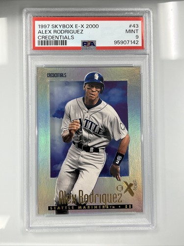 1997 Skybox E-X2000 Alex Rodriguez Credentials #226/299 PSA 9 Mint ...