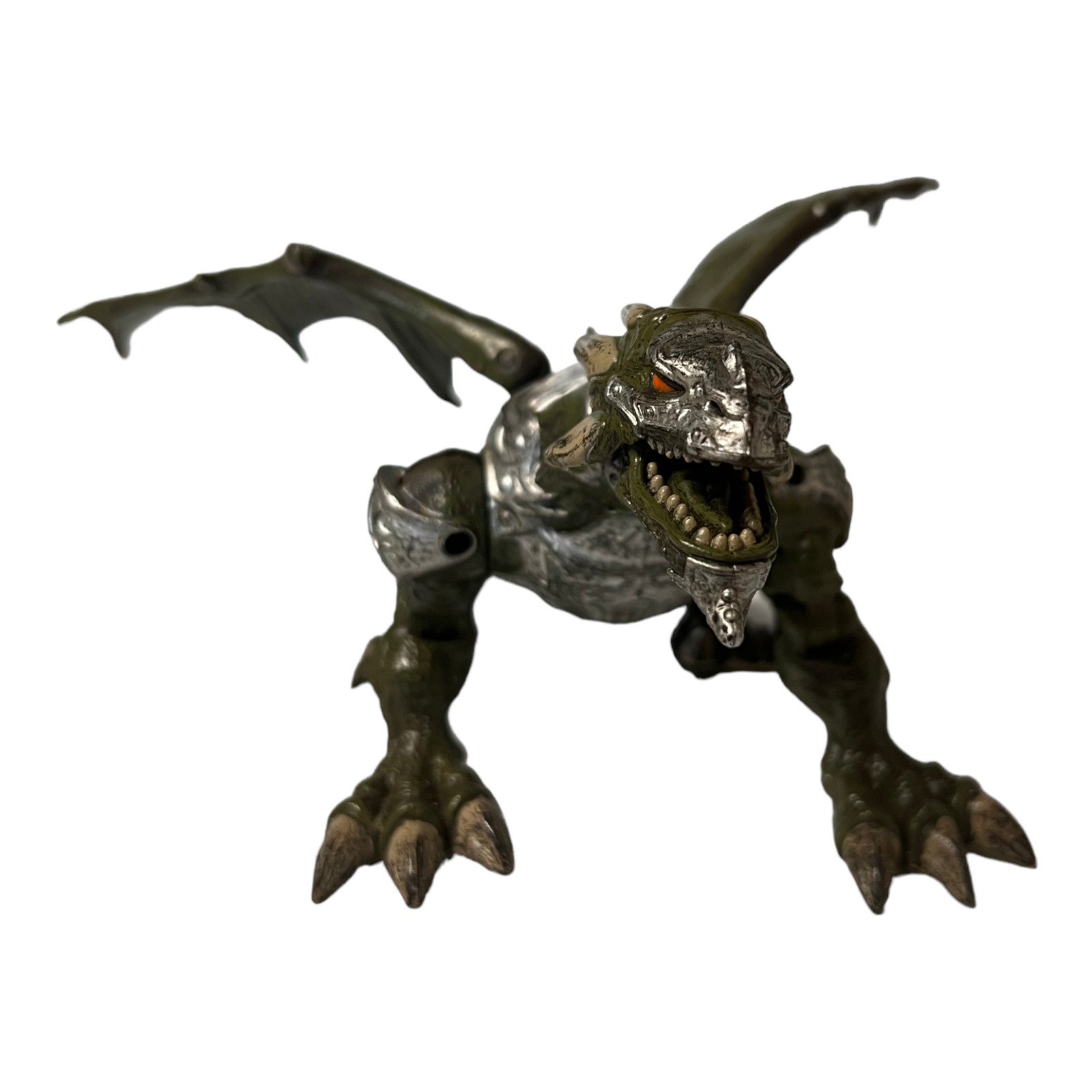 Mega Bloks Dragons Metal Ages Argentum Green Silver Armored Dragon ...