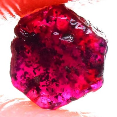 UNHEATED RUBY 1.15ct NATURAL100% UNHEATED RED RUBY ROUGH SPECIMEN NR ...