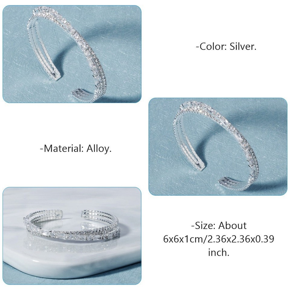 1 Pc Retro Crystal Bracelet Party Wedding Christmas Girls Ornament ...