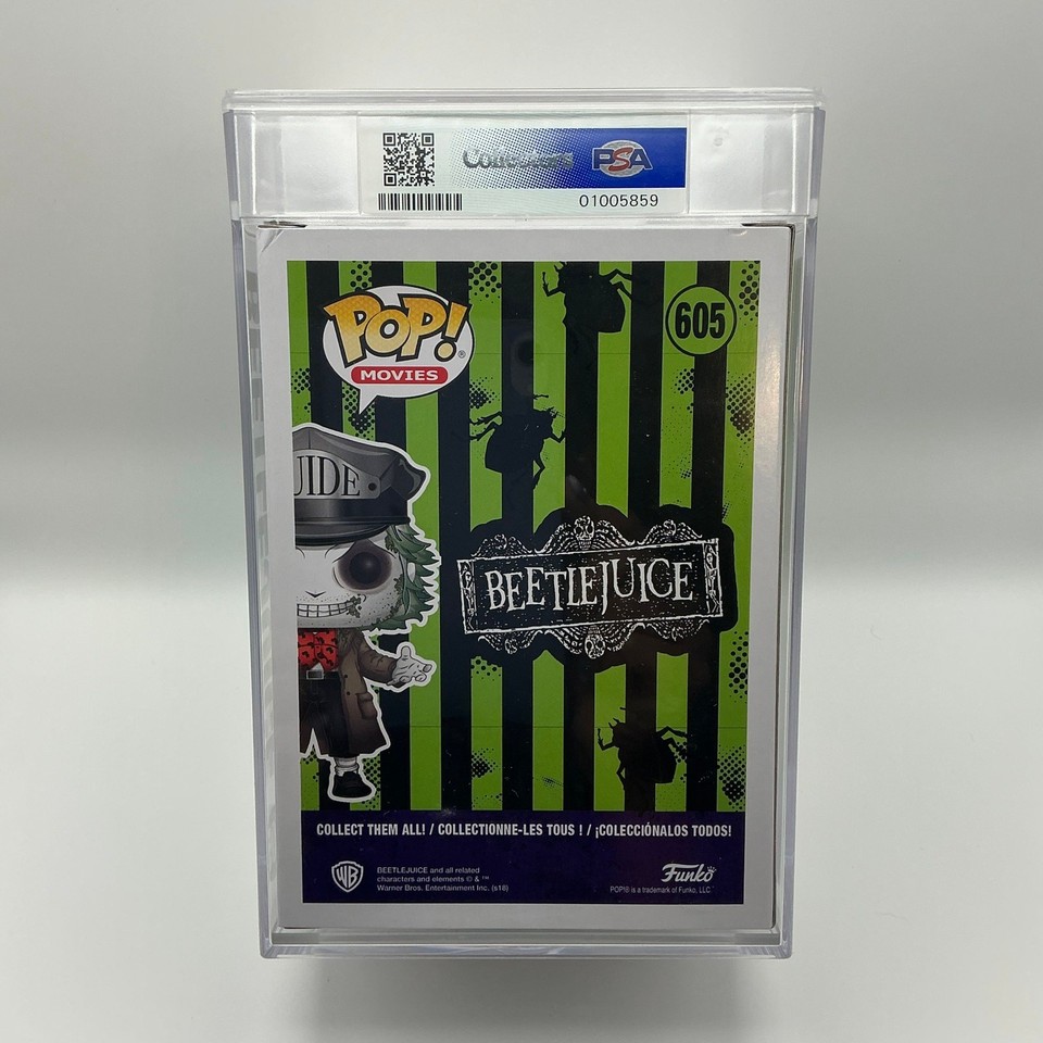 Beetlejuice Funko Pop 605 • PSA 8.5 Graded • Movie Classic | eBay