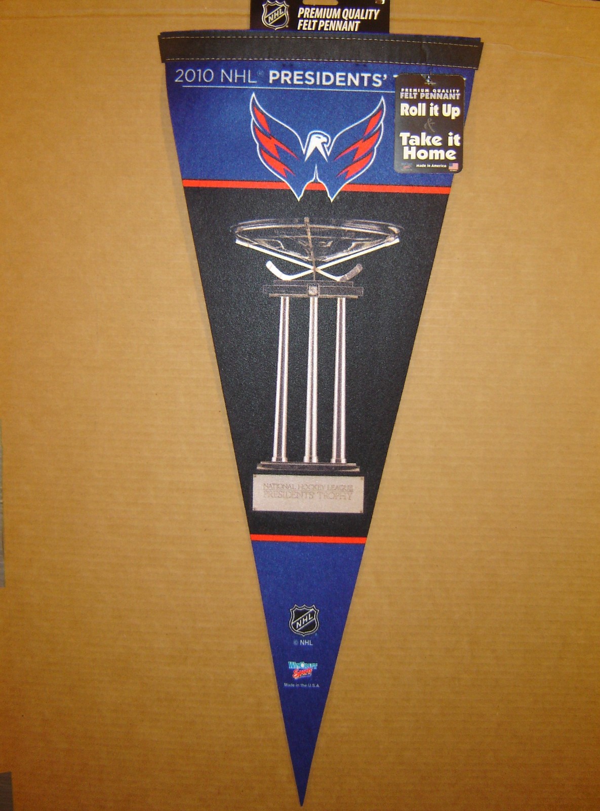 2010 Washington Capitals Presidents Trophy NHL Hockey Pennant | eBay