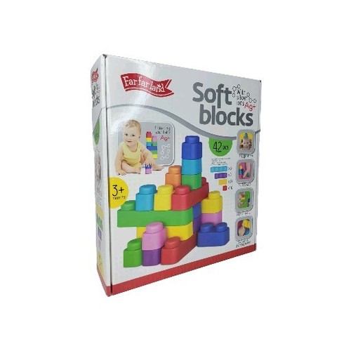 Far Far Land Soft Blocks With Silver Ions Toy for Baby Age 3+ months ...