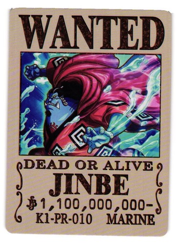 JINBE K1-PR-010 ONE PIECE WANTED Anime Collectible CCG Card | eBay