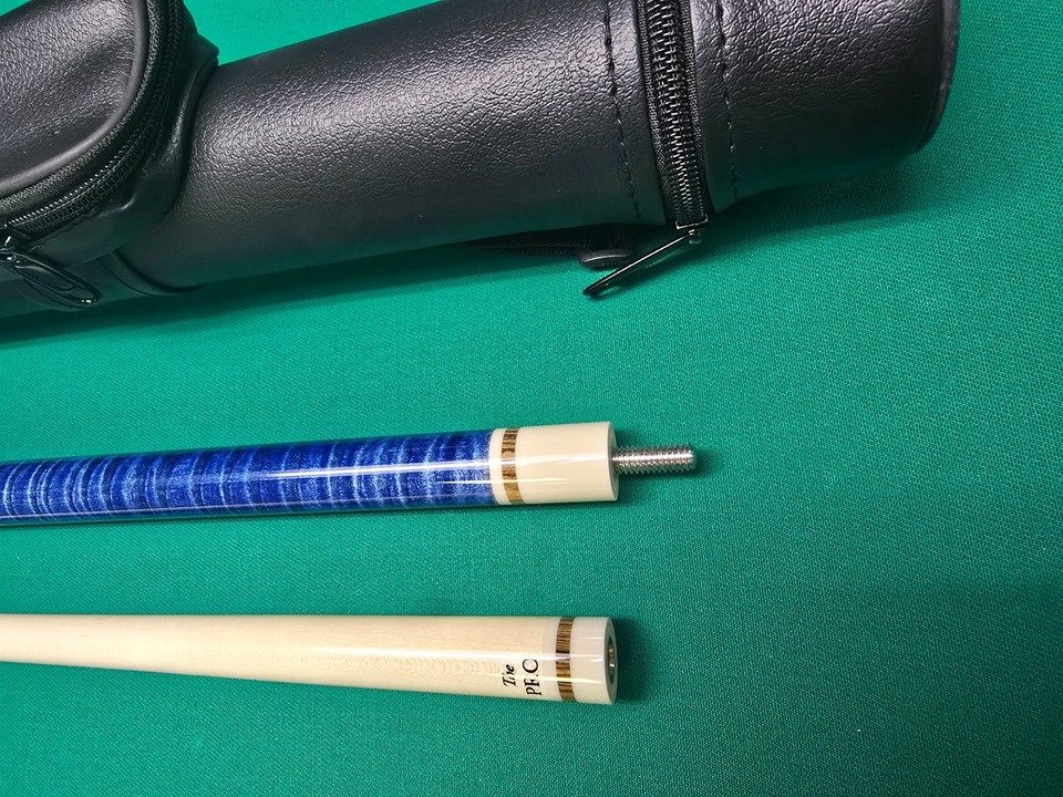 Meucci ANW-1 Blue Stained Pool Cue w/ Pro Shaft! Free 1x1 Hard Case ...