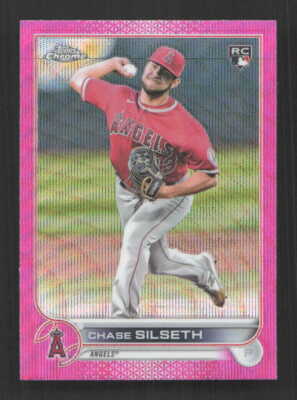 Chase Silseth Rookie 2022 Topps Chrome Update Pink Wave Angels #USC127 ...