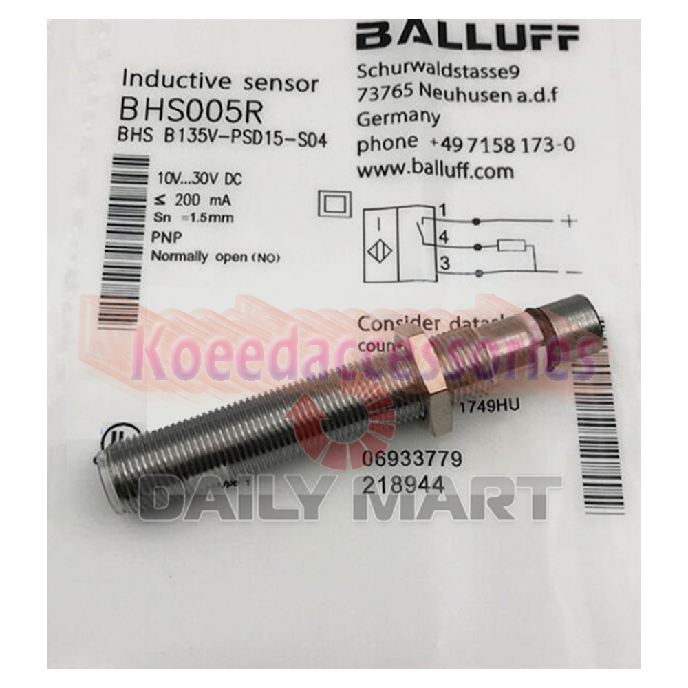 BALLUFF BHS B135V-PSD15-S04 Proximity Sensor for sale online | eBay